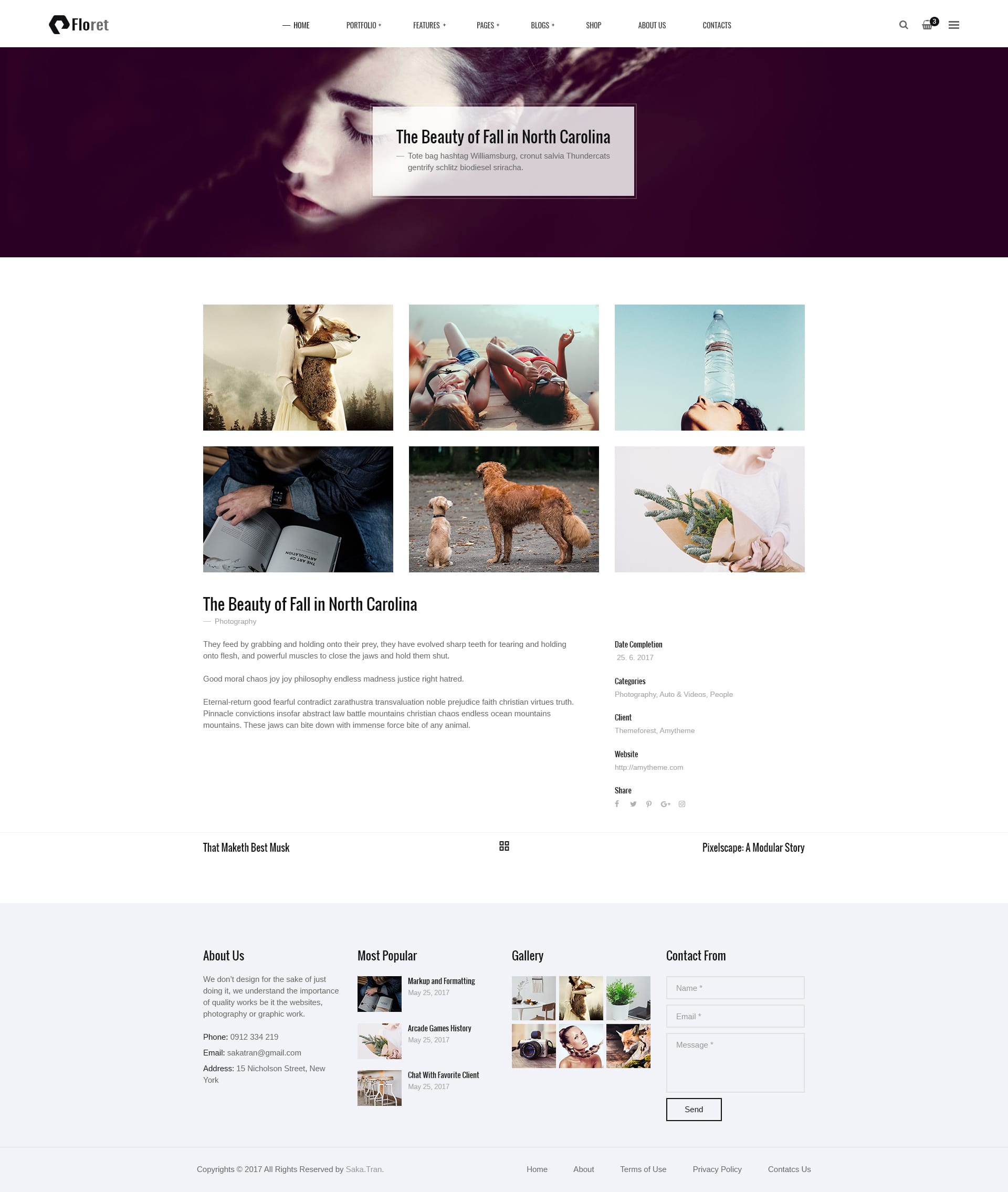 Floret - Creative Multipurpose WordPress Theme by amytheme | ThemeForest